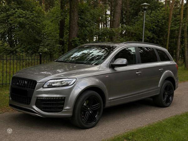 Pelēks Audi Q7 2015 Viļņa, ar dzinēja tilpumu 2.97 L un nobraukumu 236 tūkst. km par 15700 €, foto 6 vietnē AUTOMOTO.COM.LV