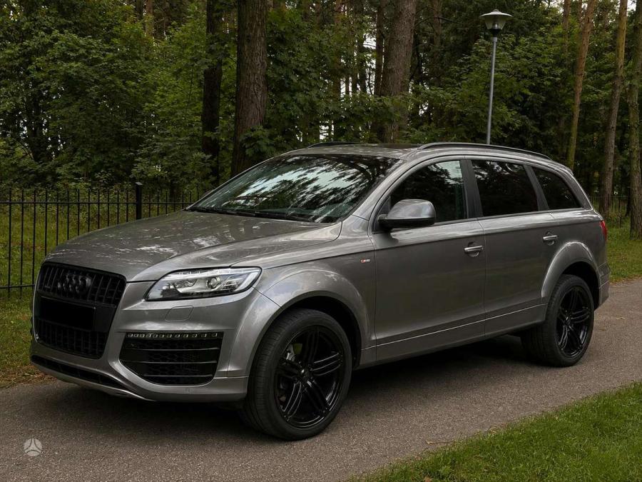 Pelēks Audi Q7 2015 Viļņa, ar dzinēja tilpumu 2.97 L un nobraukumu 236 tūkst. km par 15700 €, foto 7 vietnē AUTOMOTO.COM.LV