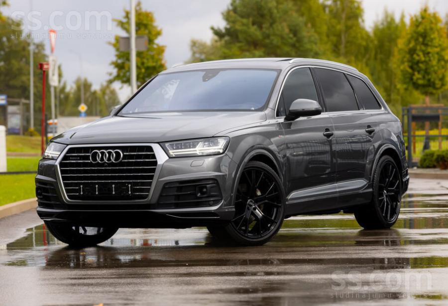 Grey Audi Q7 2015 in Jelgava, with an engine capacity of 3.00 L and mileage of 0 thousand km for 26400 €, photo 3 on AUTOMOTO.COM.LV