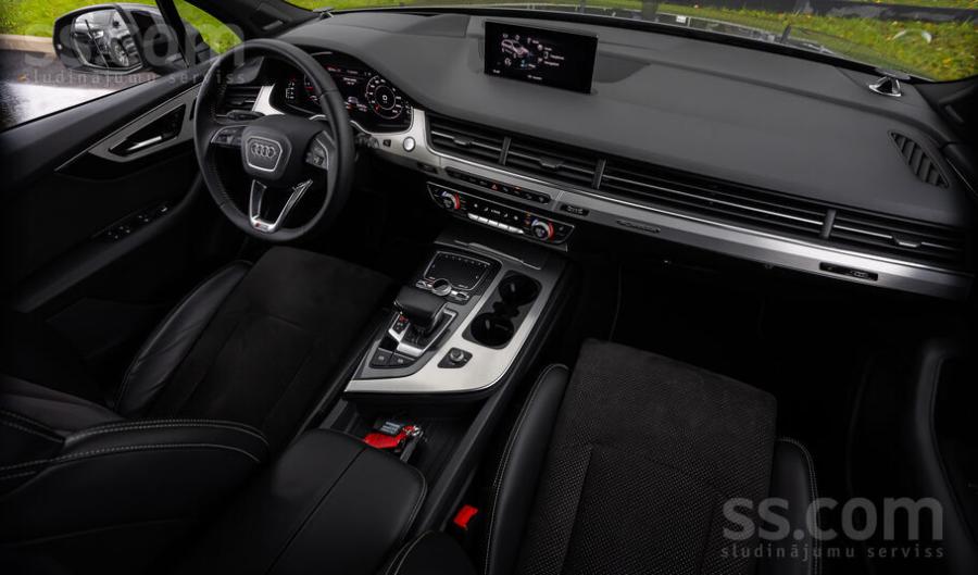 Grey Audi Q7 2015 in Jelgava, with an engine capacity of 3.00 L and mileage of 0 thousand km for 26400 €, photo 11 on AUTOMOTO.COM.LV