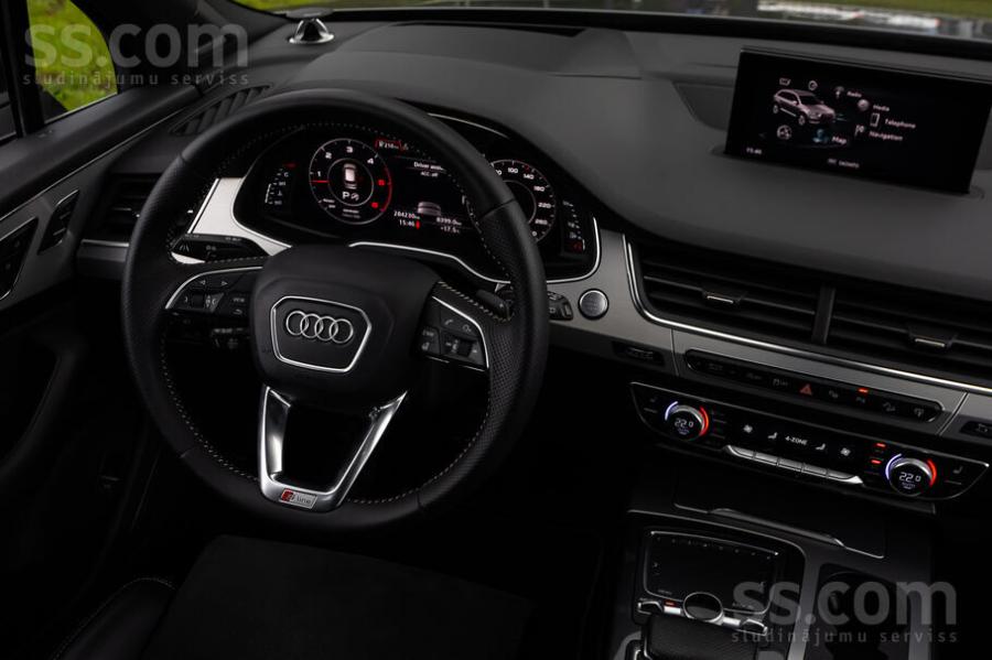 Grey Audi Q7 2015 in Jelgava, with an engine capacity of 3.00 L and mileage of 0 thousand km for 26400 €, photo 15 on AUTOMOTO.COM.LV