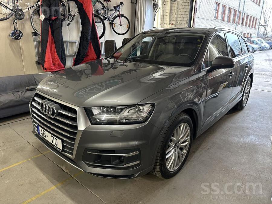 Grey Audi Q7 2016 in Riga, with an engine capacity of 3.00 L and mileage of 147 thousand km for 33500 €, photo 11 on AUTOMOTO.COM.LV