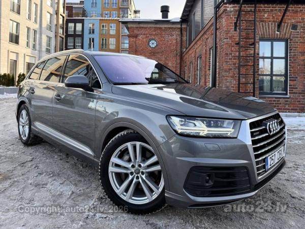 Grey Audi Q7 2016 in Tallinn, with an engine capacity of 3.00 L and mileage of 209 thousand km for 25900 €, photo 6 on AUTOMOTO.COM.LV