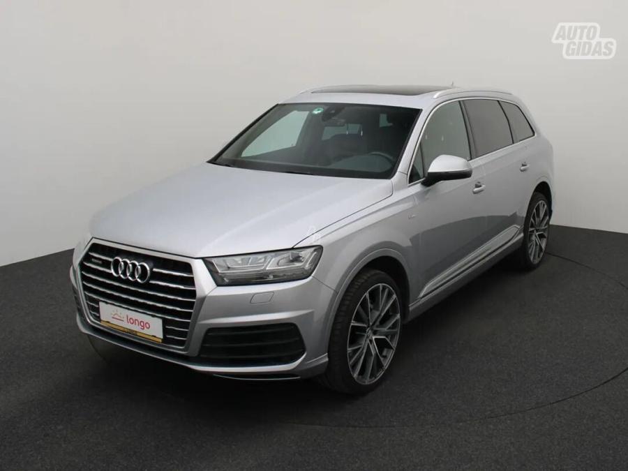 Grey Audi Q7 2016 in Vilnius, with an engine capacity of 3.00 L and mileage of 221 thousand km for 25999 €, photo 1 on AUTOMOTO.COM.LV