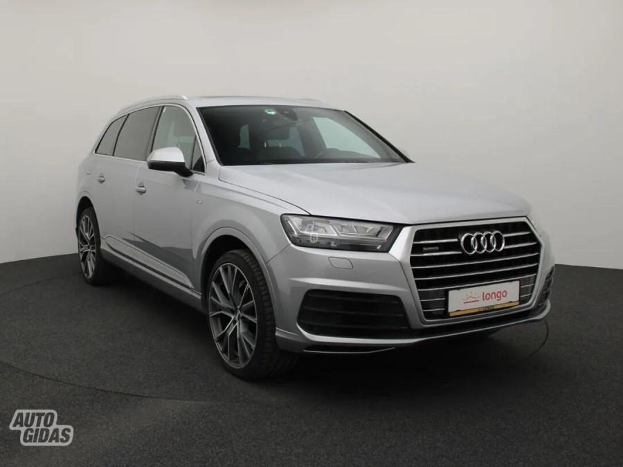 Grey Audi Q7 2016 in Vilnius, with an engine capacity of 3.00 L and mileage of 221 thousand km for 25999 €, photo 11 on AUTOMOTO.COM.LV