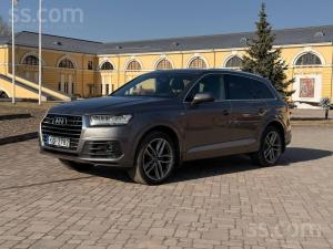 Grey Audi Q7 2016 in Daugavpils, with an engine capacity of 3.00 L and mileage of 241 thousand km for 23900 €, photo  on AUTOMOTO.COM.LV