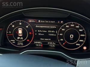 Grey Audi Q7 2016 in Daugavpils, with an engine capacity of 3.00 L and mileage of 241 thousand km for 23900 €, photo 13 on AUTOMOTO.COM.LV