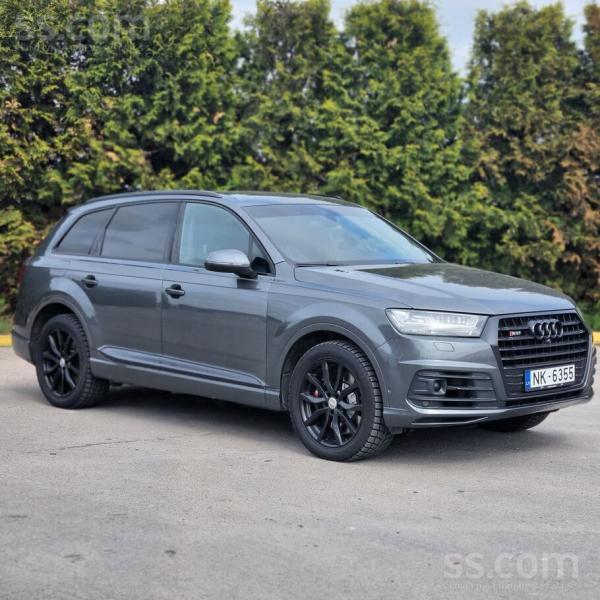 Grey Audi Q7 2016 in Riga, with an engine capacity of 4.00 L and mileage of 0 thousand km for 29000 €, photo 1 on AUTOMOTO.COM.LV