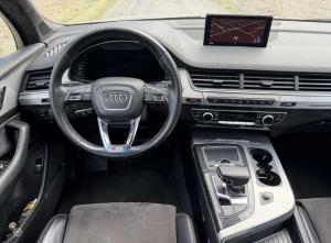 Grey Audi Q7 2016 in Vilnius, with an engine capacity of 2.97 L and mileage of 290 thousand km for 13990 €, photo 13 on AUTOMOTO.COM.LV