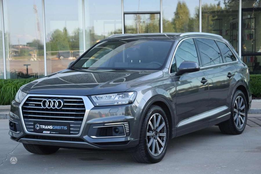 Grey Audi Q7 2016 in Vilnius, with an engine capacity of 2.97 L and mileage of 273 thousand km for 20700 €, photo 6 on AUTOMOTO.COM.LV