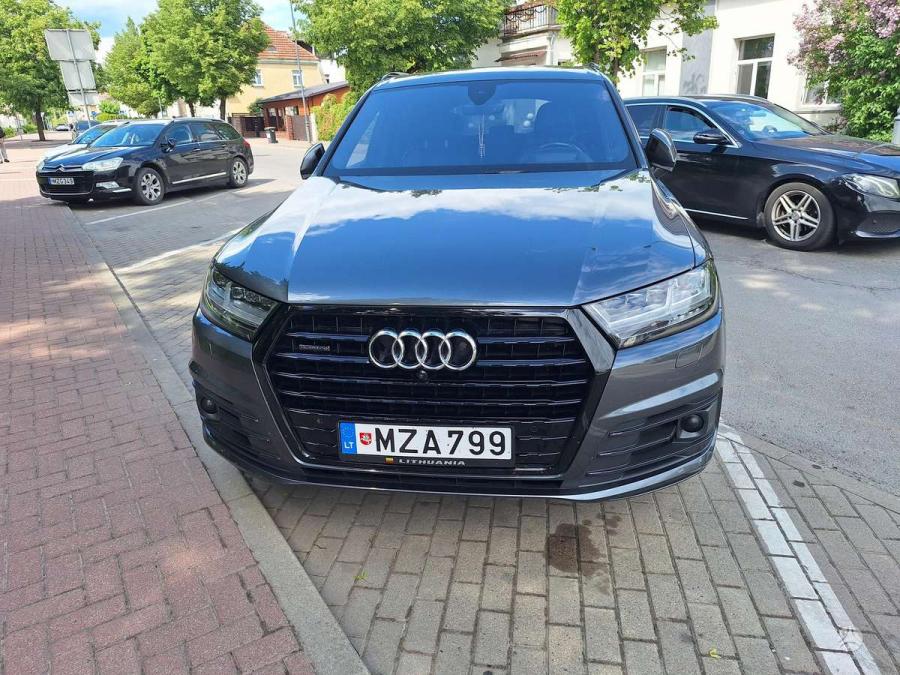 Grey Audi Q7 2016 in Raseiniai, with an engine capacity of 2.97 L and mileage of 156 thousand km for 34000 €, photo 9 on AUTOMOTO.COM.LV