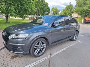 Grey Audi Q7 2016 in Raseiniai, with an engine capacity of 2.97 L and mileage of 156 thousand km for 34000 €, photo 10 on AUTOMOTO.COM.LV
