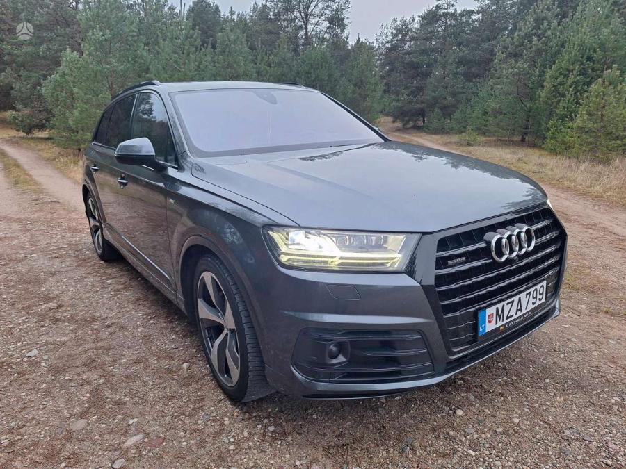 Grey Audi Q7 2016 in Raseiniai, with an engine capacity of 2.97 L and mileage of 156 thousand km for 34000 €, photo 13 on AUTOMOTO.COM.LV