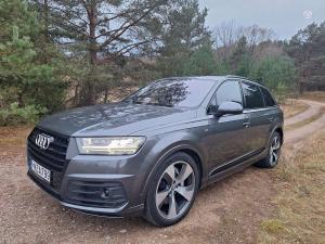 Grey Audi Q7 2016 in Raseiniai, with an engine capacity of 2.97 L and mileage of 156 thousand km for 34000 €, photo 14 on AUTOMOTO.COM.LV