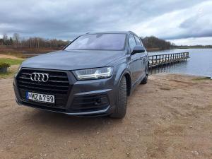 Grey Audi Q7 2016 in Raseiniai, with an engine capacity of 2.97 L and mileage of 156 thousand km for 34000 €, photo 17 on AUTOMOTO.COM.LV