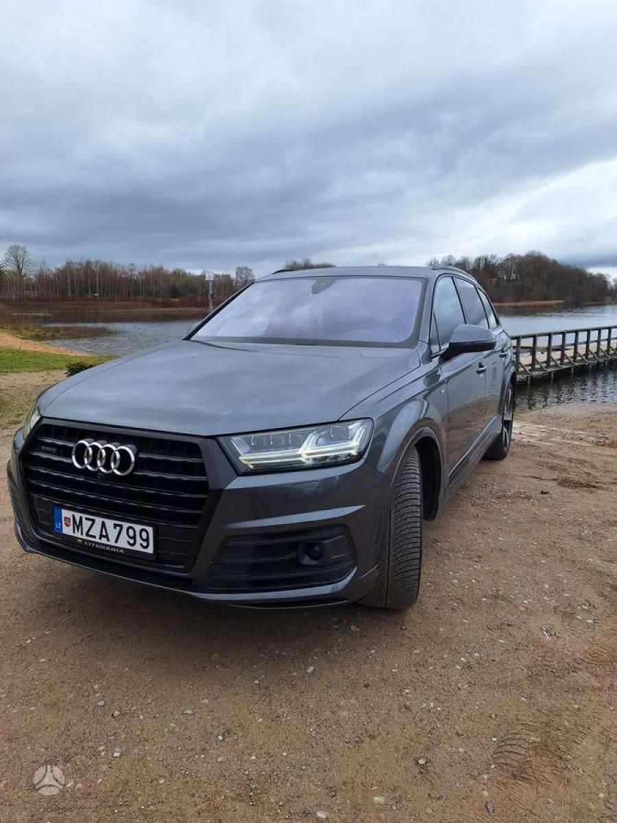 Grey Audi Q7 2016 in Raseiniai, with an engine capacity of 2.97 L and mileage of 156 thousand km for 34000 €, photo 20 on AUTOMOTO.COM.LV
