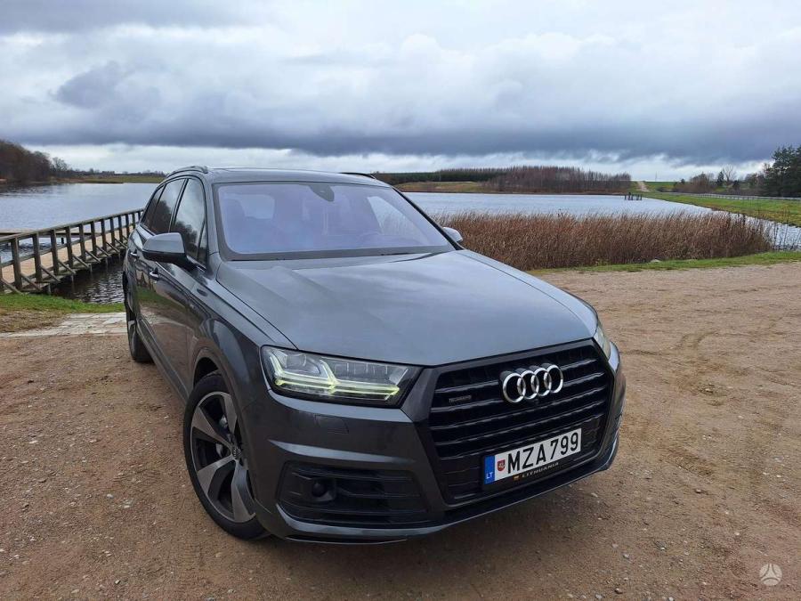 Grey Audi Q7 2016 in Raseiniai, with an engine capacity of 2.97 L and mileage of 156 thousand km for 34000 €, photo 22 on AUTOMOTO.COM.LV