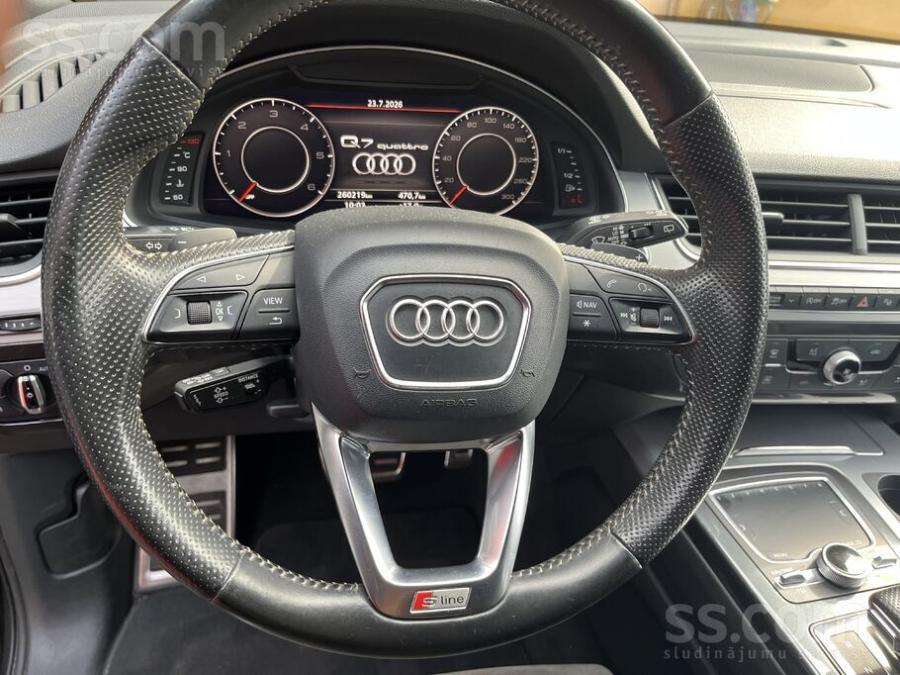 Pelēks Audi Q7 2016 Rīga, ar dzinēja tilpumu 3.00 L un nobraukumu 260 tūkst. km par 18950 €, foto 21 vietnē AUTOMOTO.COM.LV