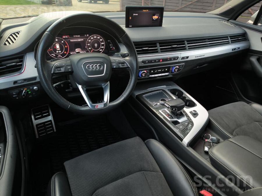 Grey Audi Q7 2016 in Ludza, with an engine capacity of 3.00 L and mileage of 187 thousand km for 28000 €, photo 17 on AUTOMOTO.COM.LV