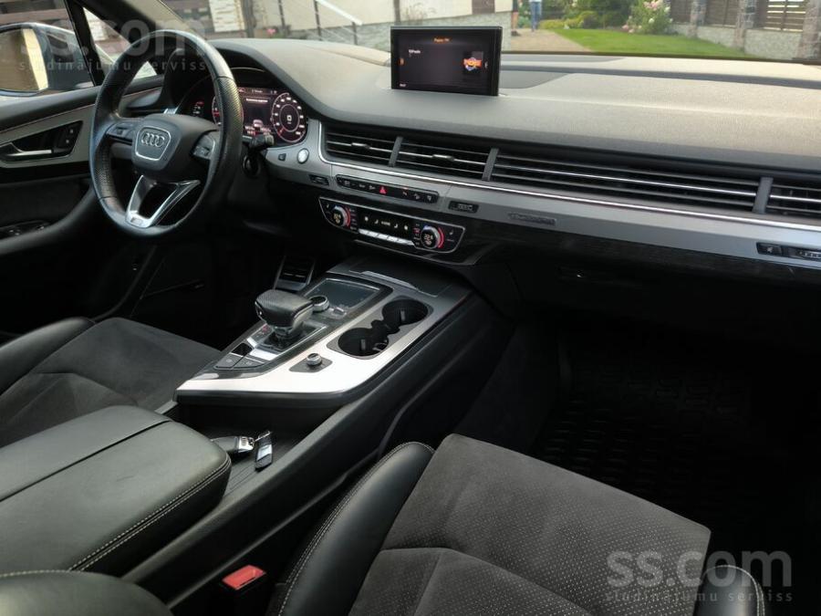 Grey Audi Q7 2016 in Ludza, with an engine capacity of 3.00 L and mileage of 187 thousand km for 28000 €, photo 21 on AUTOMOTO.COM.LV