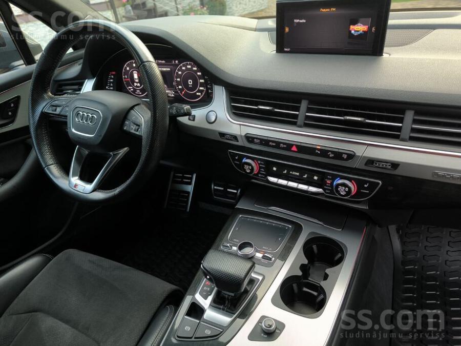 Grey Audi Q7 2016 in Ludza, with an engine capacity of 3.00 L and mileage of 187 thousand km for 28000 €, photo 23 on AUTOMOTO.COM.LV