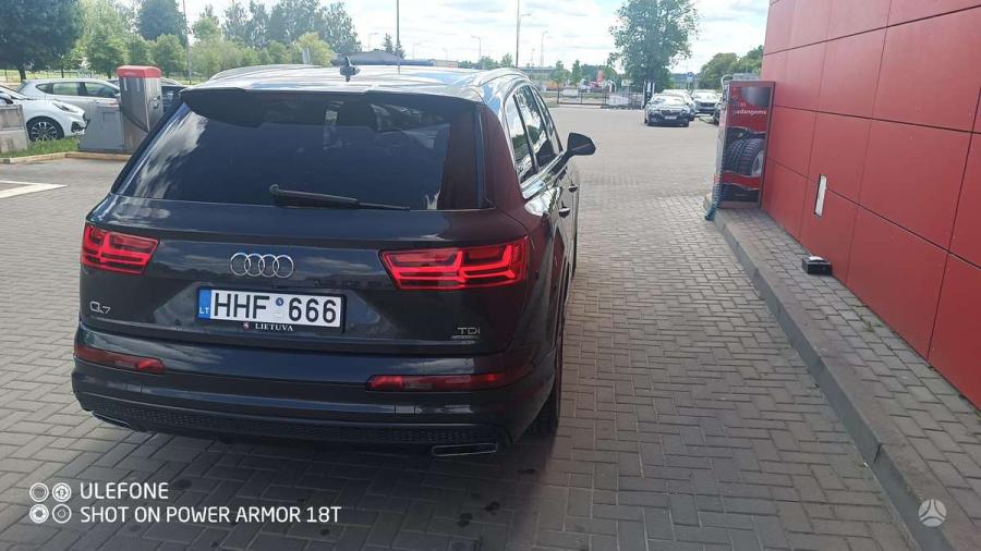 Pelēks Audi Q7 2016 Alīta, ar dzinēja tilpumu 2.97 L un nobraukumu 193 tūkst. km par 25500 €, foto 6 vietnē AUTOMOTO.COM.LV