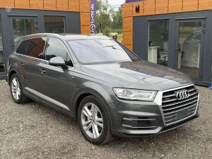Grey Audi Q7 2016 in Kaunas, with an engine capacity of 3.00 L and mileage of 218 thousand km for 21800 €, photo 8 on AUTOMOTO.COM.LV
