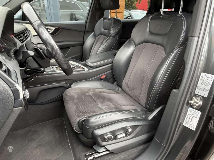 Grey Audi Q7 2016 in Kaunas, with an engine capacity of 3.00 L and mileage of 218 thousand km for 21800 €, photo 16 on AUTOMOTO.COM.LV