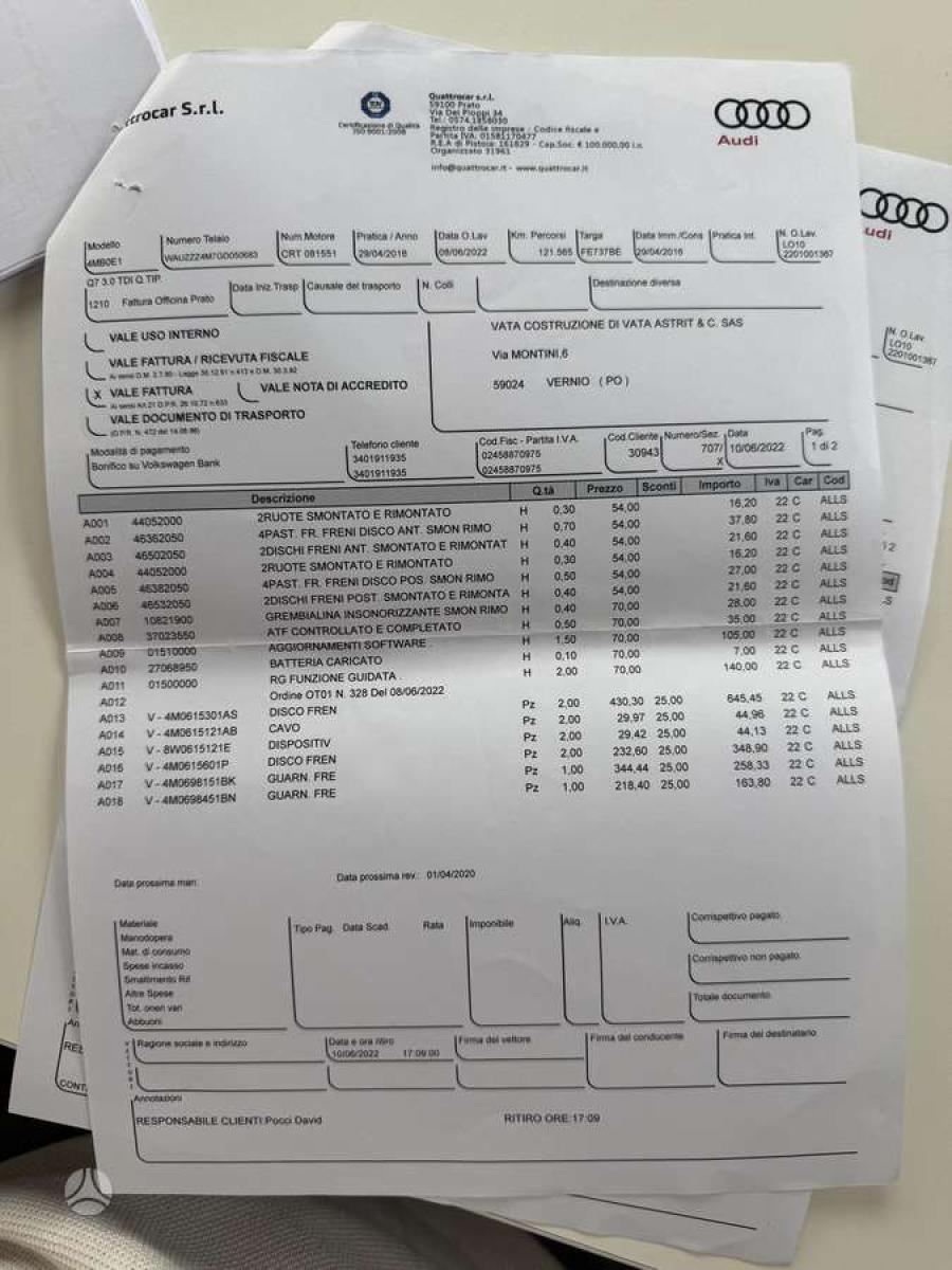 Grey Audi Q7 2016 in Kaunas, with an engine capacity of 3.00 L and mileage of 218 thousand km for 21800 €, photo 45 on AUTOMOTO.COM.LV
