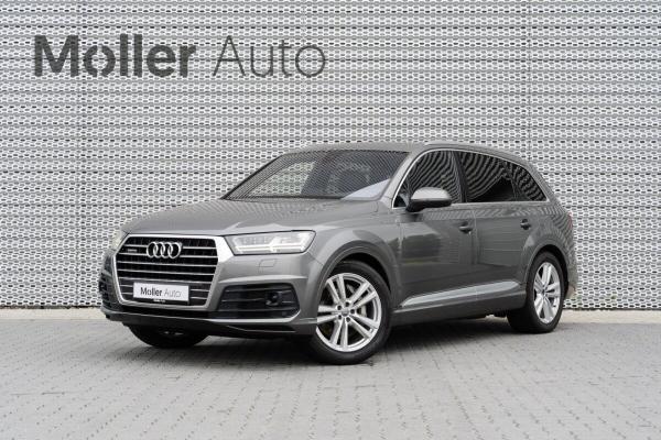 Pelēks Audi Q7 2016 Mārupe, ar dzinēja tilpumu 3.00 L un nobraukumu 195 tūkst. km par 27750 €, foto 1 vietnē AUTOMOTO.COM.LV