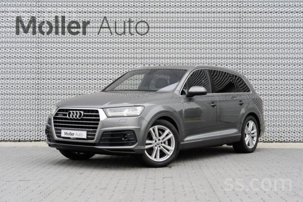 Grey Audi Q7 2016 in Riga, with an engine capacity of 3.00 L and mileage of 195 thousand km for 27750 €, photo 1 on AUTOMOTO.COM.LV