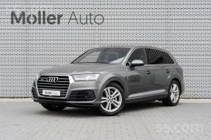 Grey Audi Q7 2016 in Riga, with an engine capacity of 3.00 L and mileage of 195 thousand km for 27750 €, photo 1 on AUTOMOTO.COM.LV