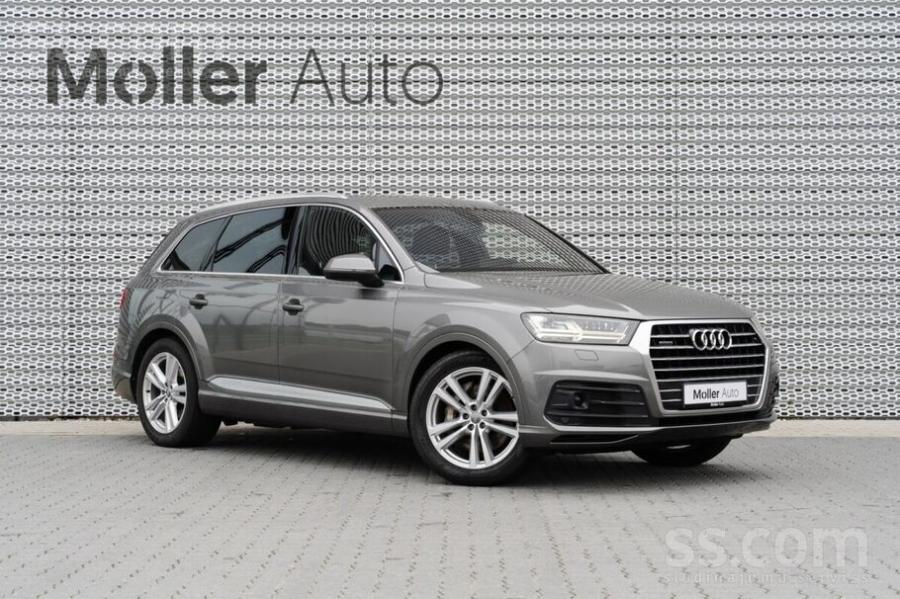 Grey Audi Q7 2016 in Riga, with an engine capacity of 3.00 L and mileage of 195 thousand km for 27750 €, photo 3 on AUTOMOTO.COM.LV