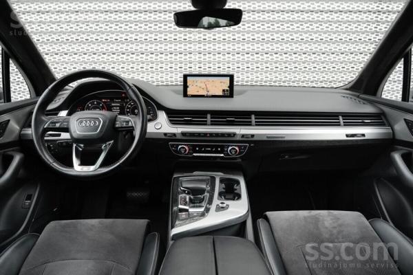 Grey Audi Q7 2016 in Riga, with an engine capacity of 3.00 L and mileage of 195 thousand km for 27750 €, photo 7 on AUTOMOTO.COM.LV