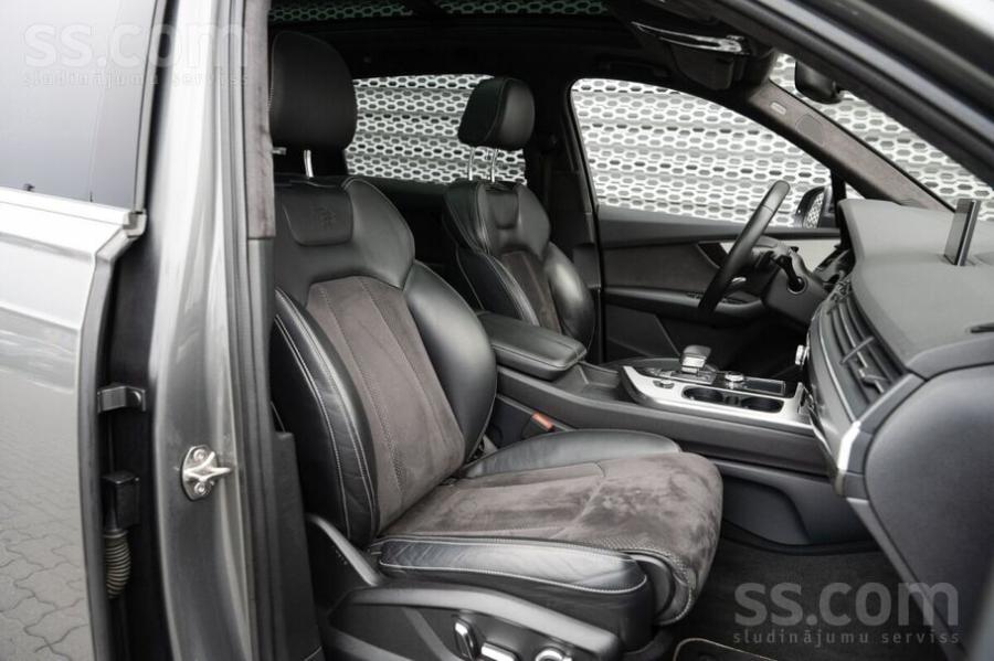 Grey Audi Q7 2016 in Riga, with an engine capacity of 3.00 L and mileage of 195 thousand km for 27750 €, photo 33 on AUTOMOTO.COM.LV