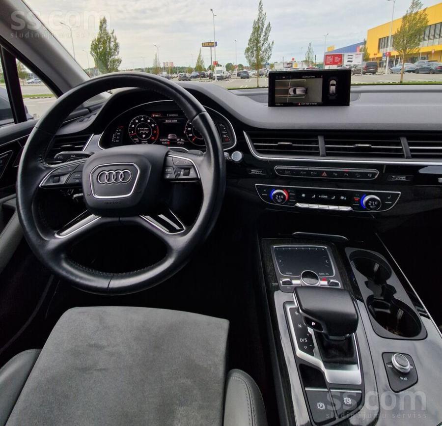 Grey Audi Q7 2016 in Riga, with an engine capacity of 3.00 L and mileage of 135 thousand km for 27800 €, photo 7 on AUTOMOTO.COM.LV