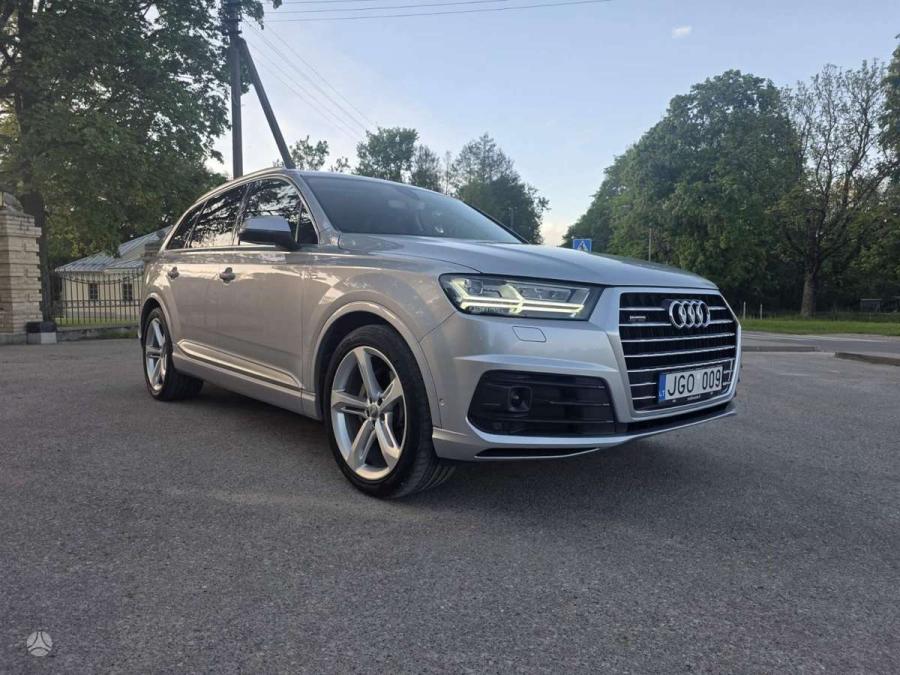 Grey Audi Q7 2016 in Salcininkai, with an engine capacity of 2.97 L and mileage of 272 thousand km for 25500 €, photo 15 on AUTOMOTO.COM.LV