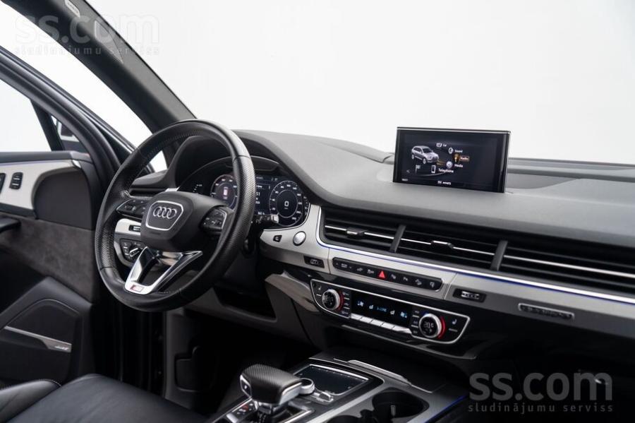 Grey Audi Q7 2016 in Tallinn, with an engine capacity of 3.00 L and mileage of 179 thousand km for 22999 €, photo 14 on AUTOMOTO.COM.LV