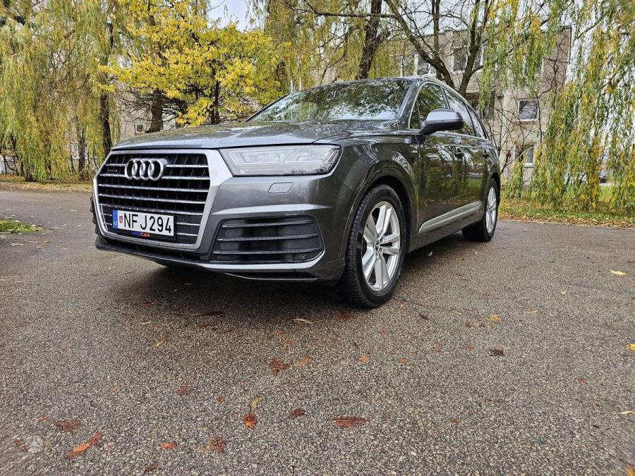 Pelēks Audi Q7 2017 Kretinga, ar dzinēja tilpumu 2.97 L un nobraukumu 283 tūkst. km par 24200 €, foto 2 vietnē AUTOMOTO.COM.LV