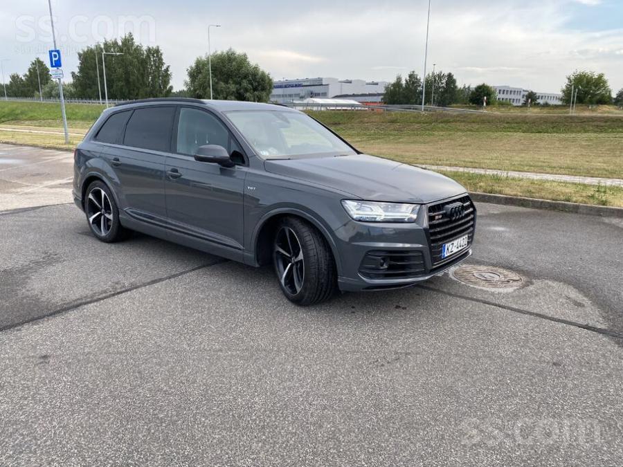 Pelēks Audi Q7 2017 Jelgava, ar dzinēja tilpumu 4.00 L un nobraukumu 228 tūkst. km par 29900 €, foto 1 vietnē AUTOMOTO.COM.LV
