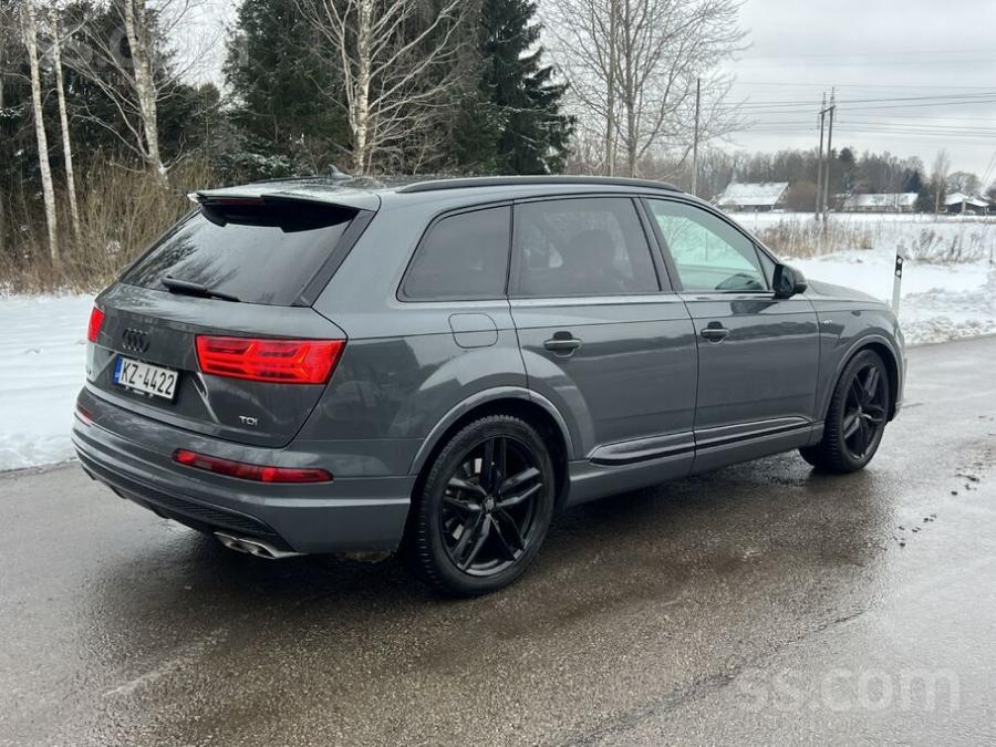 Pelēks Audi Q7 2017 Jelgava, ar dzinēja tilpumu 4.00 L un nobraukumu 228 tūkst. km par 29900 €, foto 5 vietnē AUTOMOTO.COM.LV