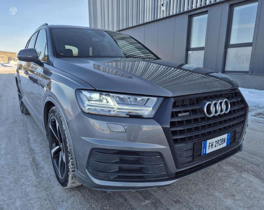 Pelēks Audi Q7 2017 Panevēža, ar dzinēja tilpumu 2.97 L un nobraukumu 292 tūkst. km par 19999 €, foto 8 vietnē AUTOMOTO.COM.LV