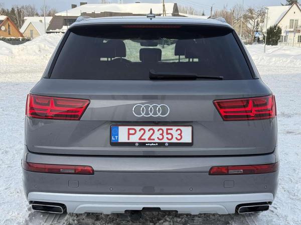Grey Audi Q7 2017 in Raseiniai, with an engine capacity of 2.97 L and mileage of 202 thousand km for 23750 €, photo 8 on AUTOMOTO.COM.LV