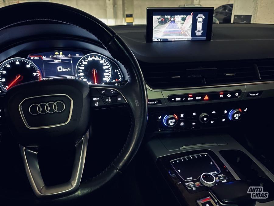 Grey Audi Q7 2017 in Klaipeda, with an engine capacity of 2.00 L and mileage of 133 thousand km for 22000 €, photo 13 on AUTOMOTO.COM.LV