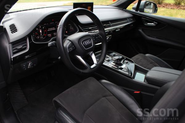 Pelēks Audi Q7 2017 Rīga, ar dzinēja tilpumu 3.00 L un nobraukumu 299 tūkst. km par 21950 €, foto 7 vietnē AUTOMOTO.COM.LV
