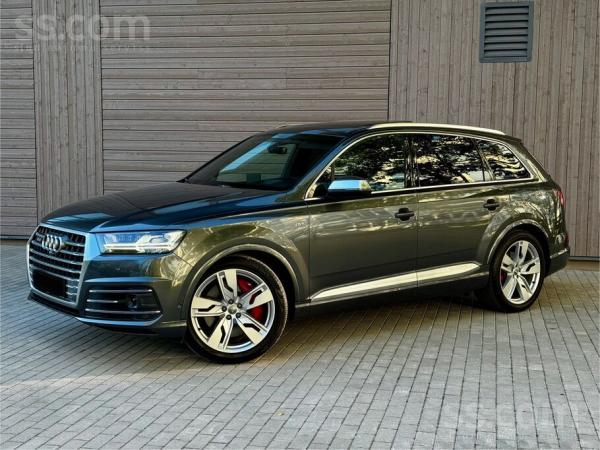 Grey Audi Q7 2017 in Jelgava, with an engine capacity of 4.00 L and mileage of 237 thousand km for 36500 €, photo 10 on AUTOMOTO.COM.LV