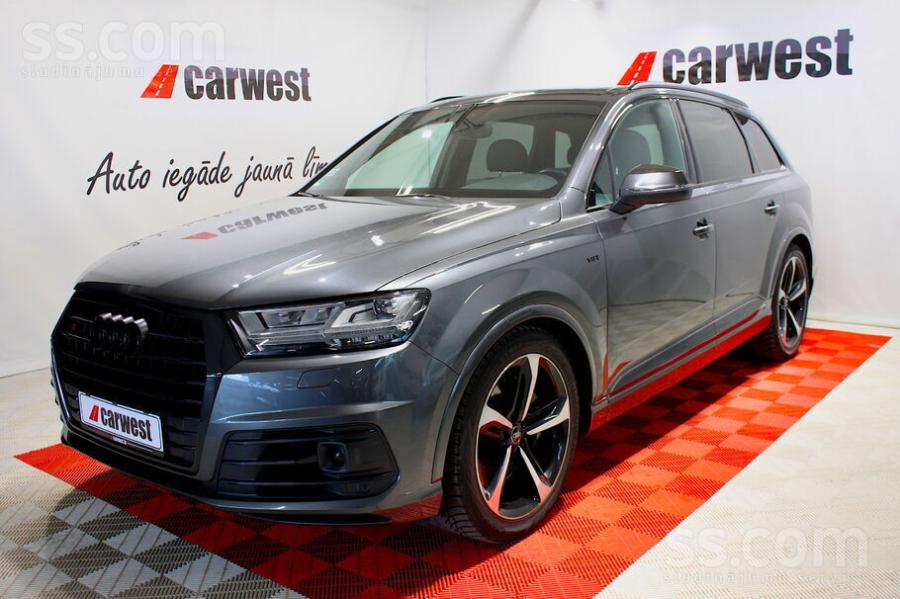 Pelēks Audi Q7 2017 Rīga, ar dzinēja tilpumu 4.00 L un nobraukumu 156 tūkst. km par 46500 €, foto 1 vietnē AUTOMOTO.COM.LV