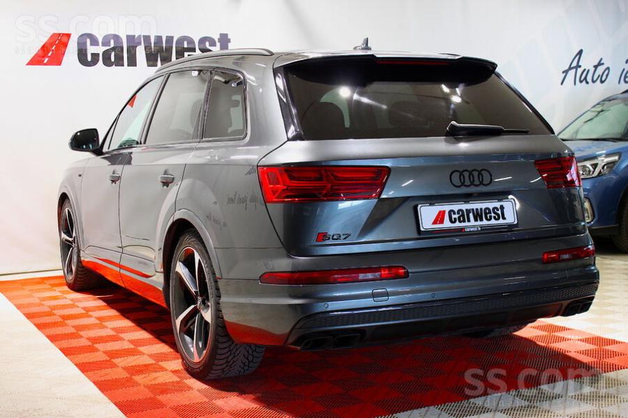 Pelēks Audi Q7 2017 Rīga, ar dzinēja tilpumu 4.00 L un nobraukumu 156 tūkst. km par 46500 €, foto 7 vietnē AUTOMOTO.COM.LV