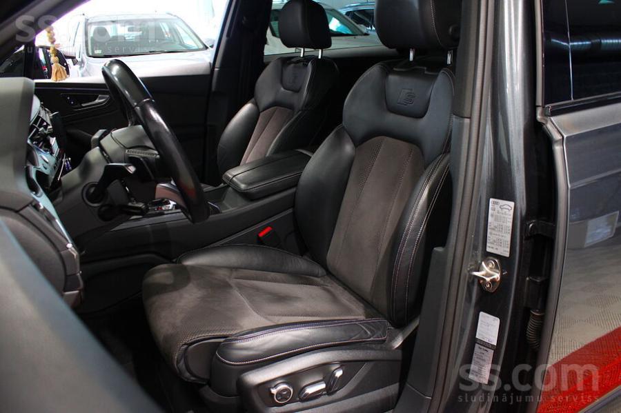 Pelēks Audi Q7 2017 Rīga, ar dzinēja tilpumu 4.00 L un nobraukumu 156 tūkst. km par 46500 €, foto 11 vietnē AUTOMOTO.COM.LV