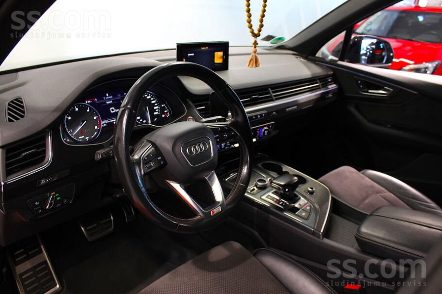 Pelēks Audi Q7 2017 Rīga, ar dzinēja tilpumu 4.00 L un nobraukumu 156 tūkst. km par 46500 €, foto 13 vietnē AUTOMOTO.COM.LV